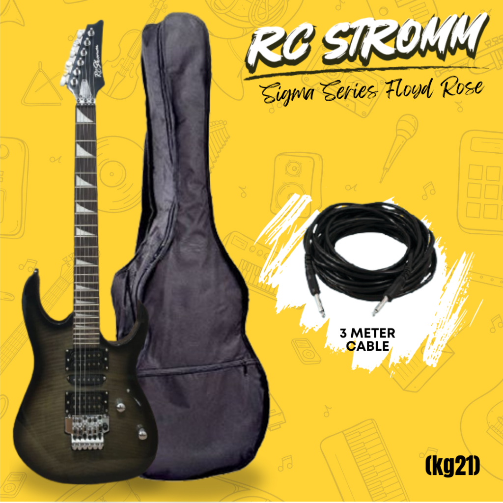 SIGMA Series Floyd Rose Electric Guitar with Tremolo (RCStromm / KG-21 ...