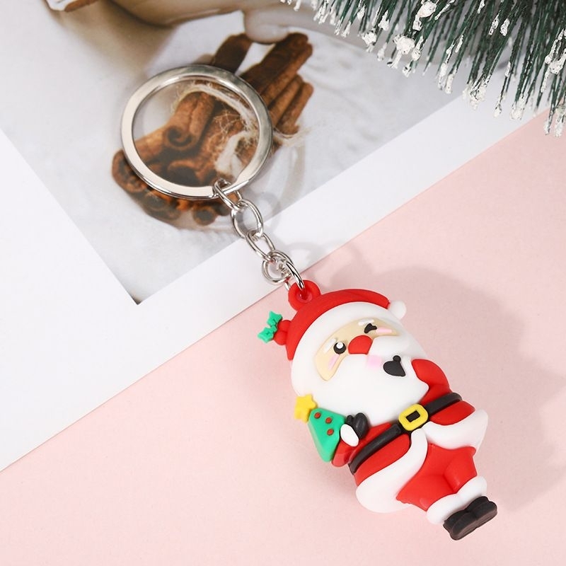 🎄Busy Kids🎄3D Christmas key chain/Xmas goodies door gift/PVC key chain ...