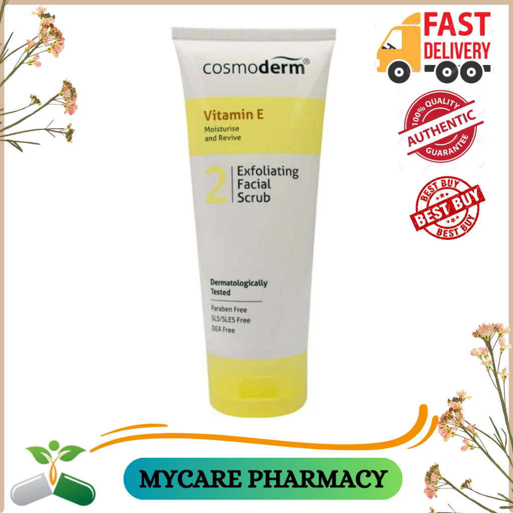 Cosmoderm Vitamin E Exfoliating Facial Scrub 125ml | Shopee Malaysia