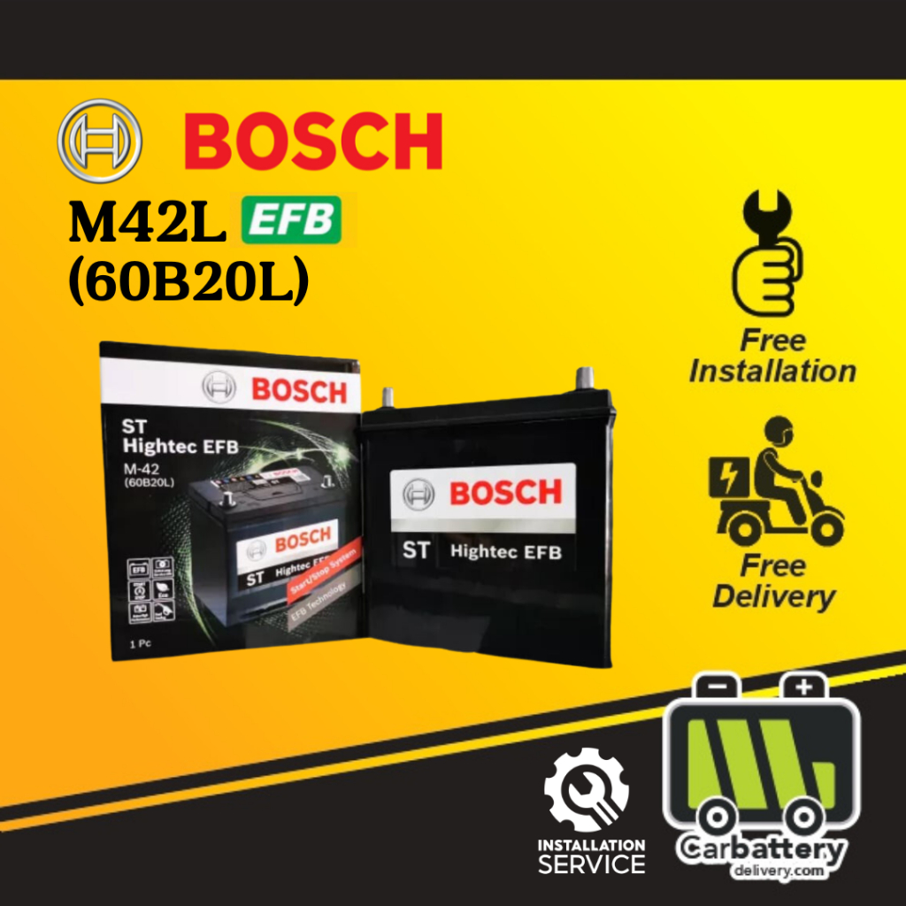 [Installation Provided] Bosch M42L 60B20L EFB Auto Stop Start Car Battery Bateri Kereta Perodua ...