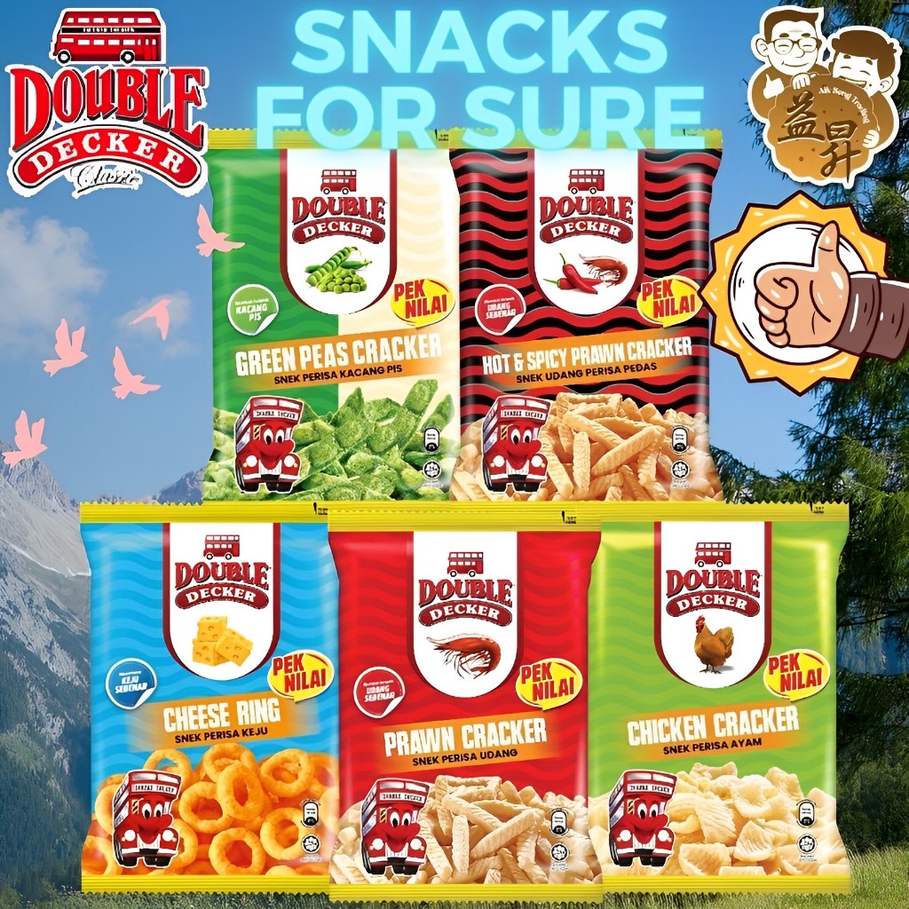 1 pack x 65gm/70gm/80gm - Mamee Double Decker [Prawn/Chicken/Green Peas ...
