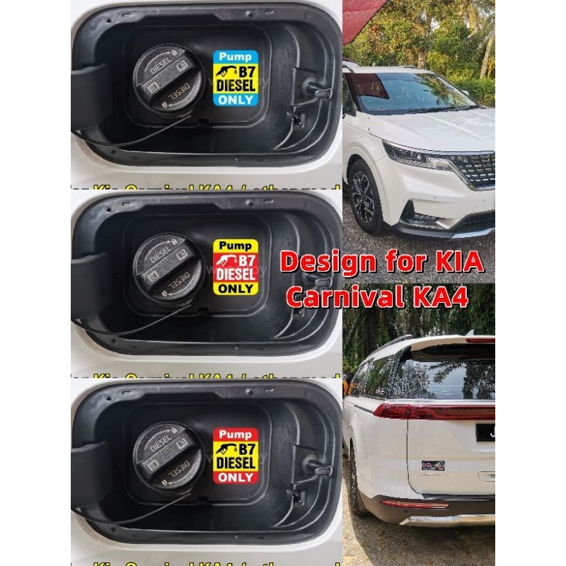 KIA carnival KA4 pump B7 DIESEL only~sticker waterproof | Shopee Malaysia