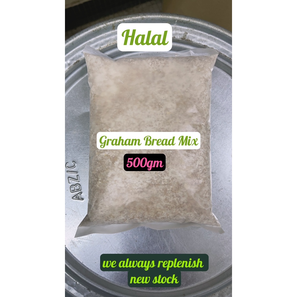 HALAL Graham Flour Mix / Tepung Roti Graham HALAL / 清真格雷厄姆面粉 | Shopee ...
