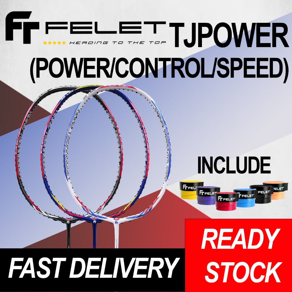 【Original】Felet TJ Power (Power/Control/Speed) 35LBS 4U Badminton ...