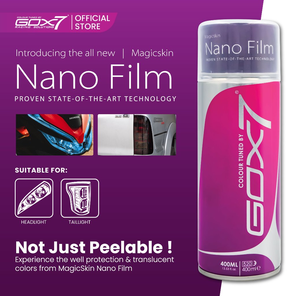 Gox7 Magic Skin Nano Film Series GX76** 400ml Aerosol Spray Paint ...