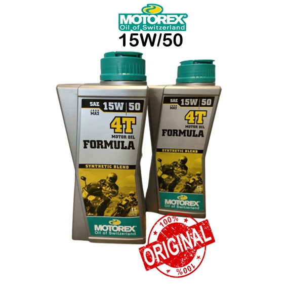 MOTOREX 4T Engine Oil 1L KTM Liter 15W50 Performance Fully Synthetic 390 200 Duke 250 EXC ...