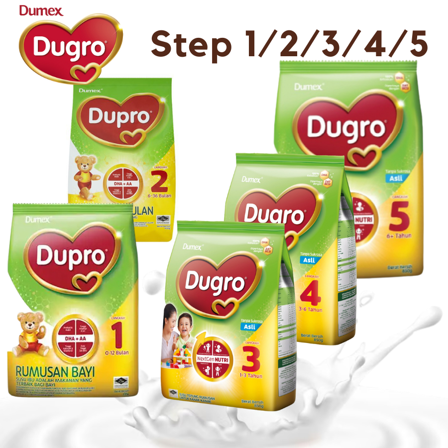 Dumex Dupro 850g Step 1/2/3/4/5 Baby Milk | Susu Tepung Dupro Rumusan ...