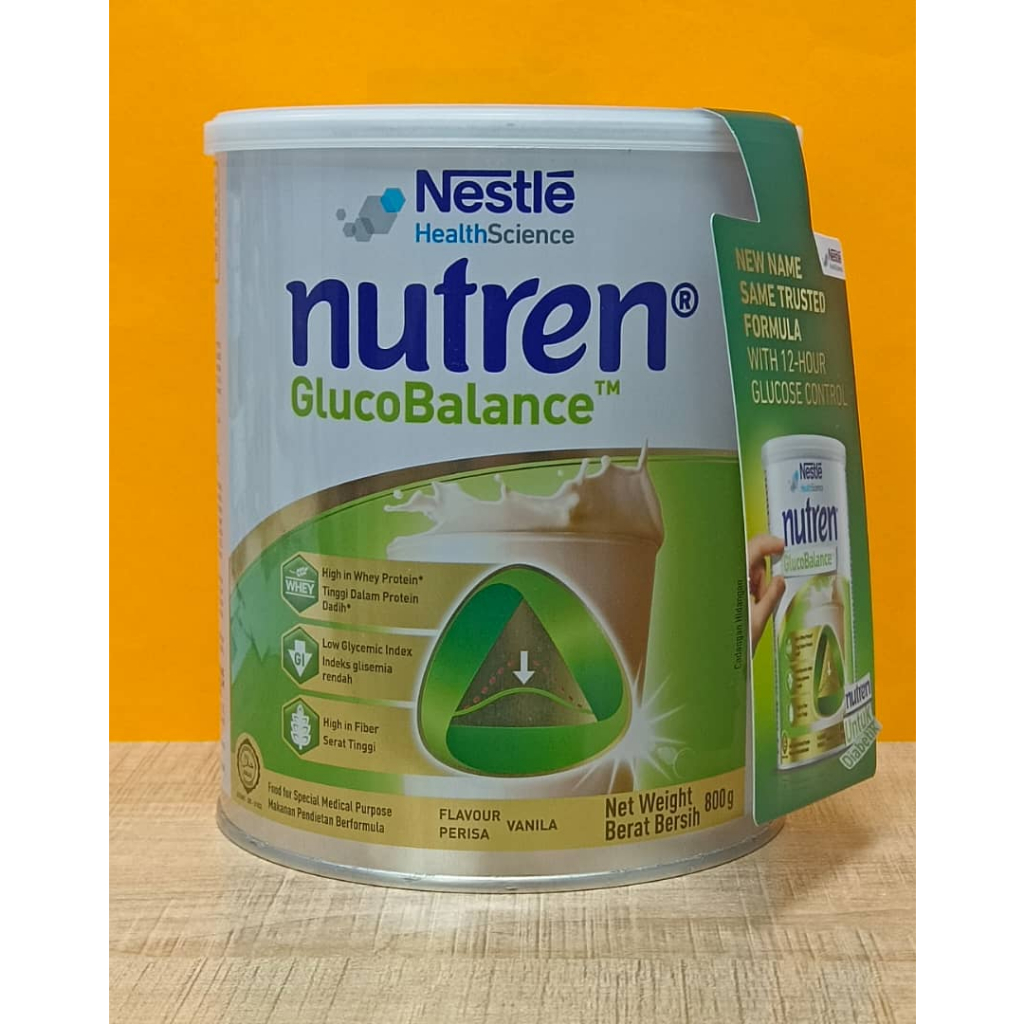NUTREN GLUCOBALANCE (DIABETIK)-VANILLA (800G / 400g) EXPIRY 01/2027 ...