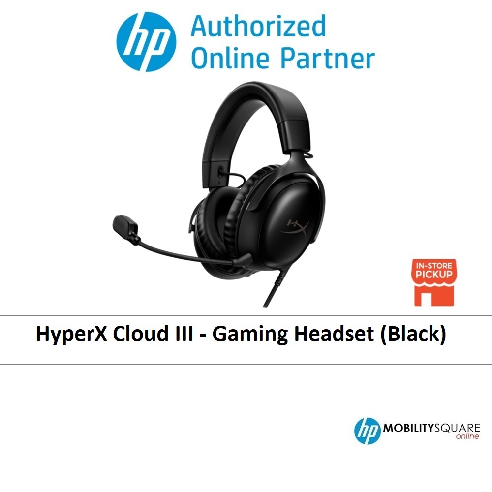 HyperX Cloud III - Gaming Headset (Black ) / (Black/Red)- 727A9AA / 727A8AA | Shopee Malaysia