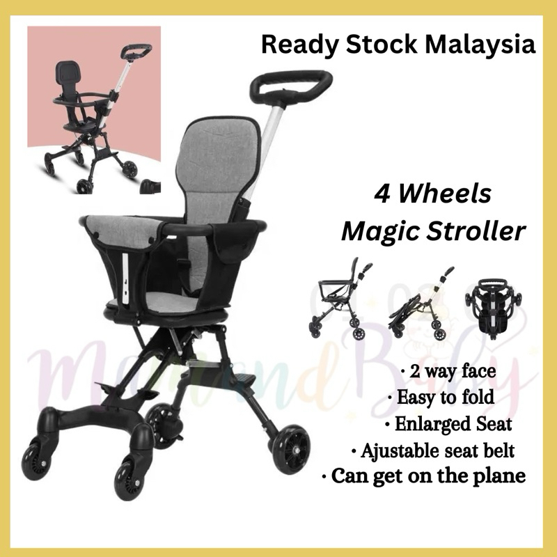 2 Way Facing Baby Stroller Magic Stroller 4 Wheels Ultra Lightweight ...