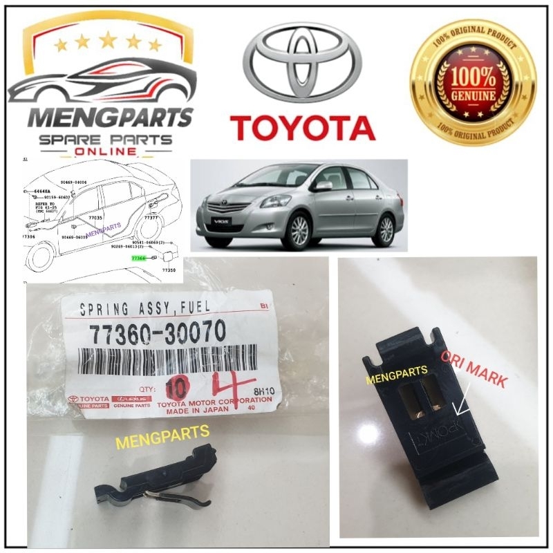 ORIGINAL TOYOTA AVANZA INNOVA VIOS NCP93 WISH ANE10 ZGE20 FUEL LID CLIP ...