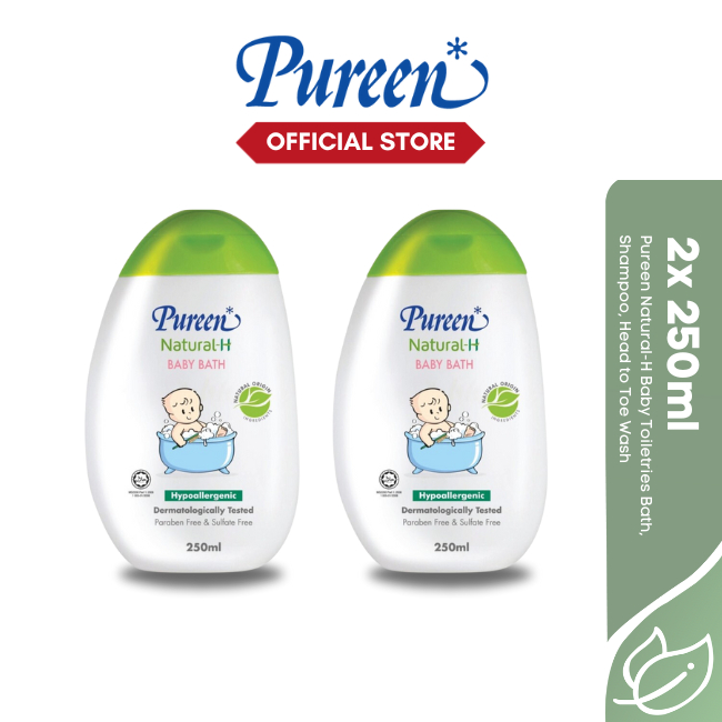 Pureen Natural-H Baby Bath (2 x 250ml) | Shopee Malaysia