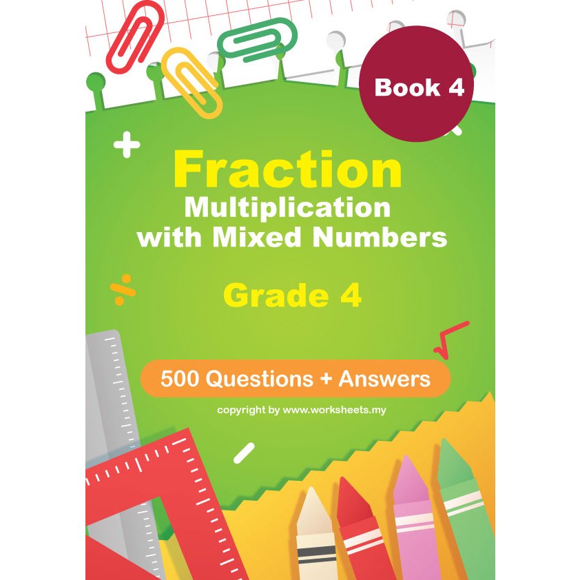 IGCSE Mathematics Worksheets: Fractions Multiplying Mixed Numbers 2000 Q+A | IGCSE Maths (PDF ...