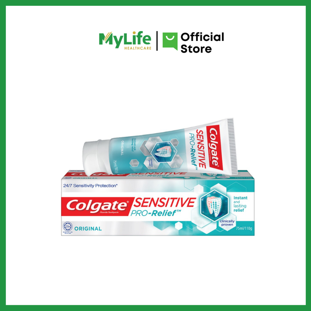 COLGATE SENSITIVE PRO RELIEF ORIGINAL TOOTHPASTE (110G) | Shopee Malaysia
