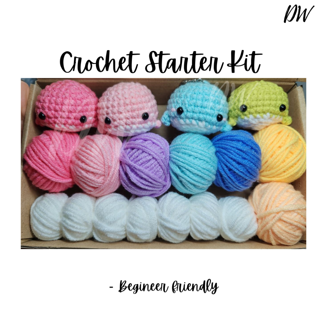 [KIT] DIY Cute Crochet Starter Kit Set for Beginner / Handmade ...