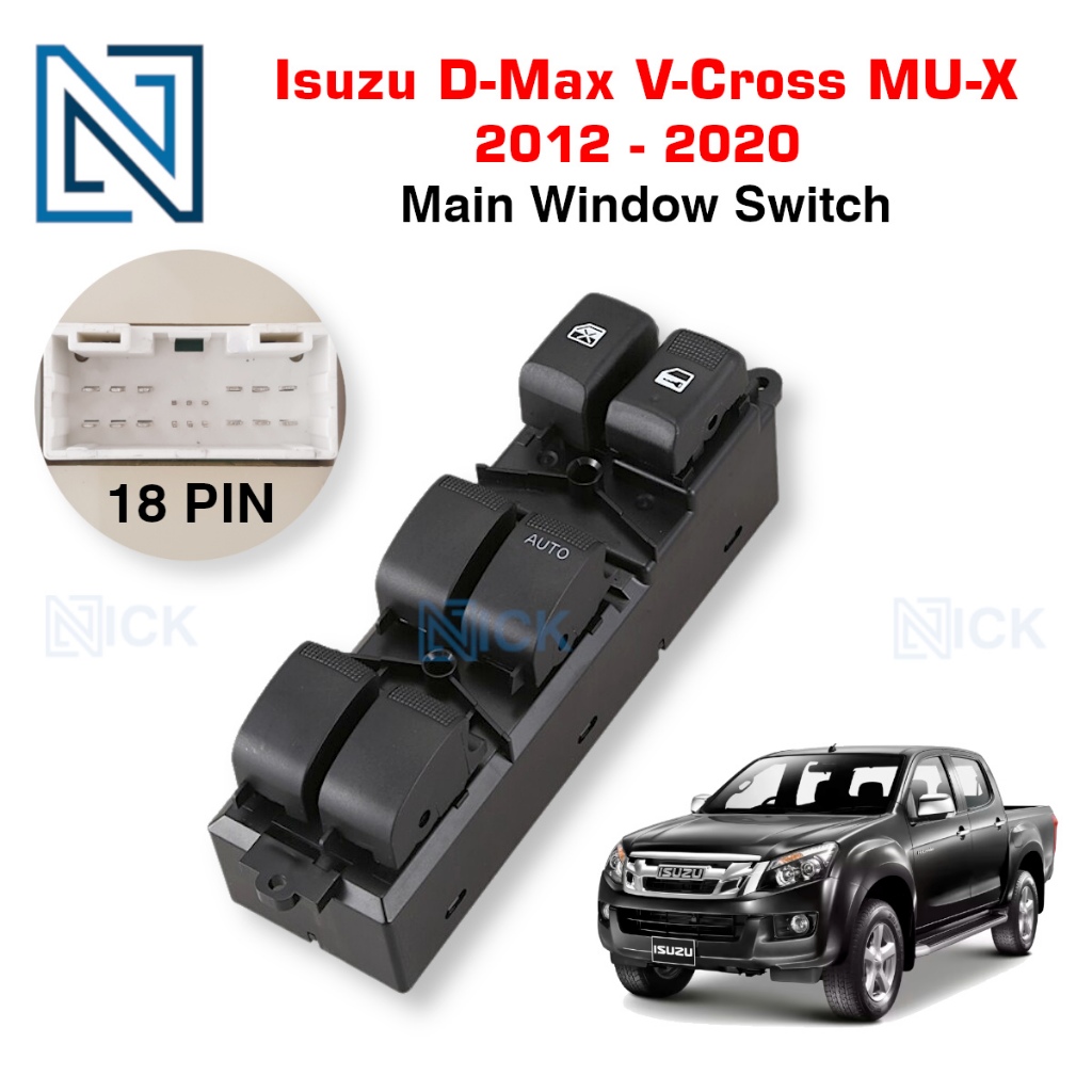 2012-2020 Isuzu Dmax D-Max V-Cross MU-X Main Switch Power Window Switch ...