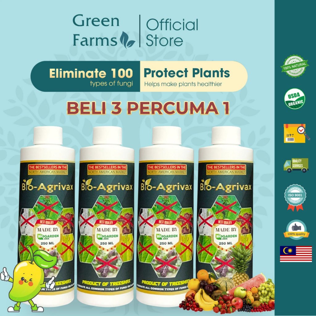 HOT COMBO BUY 3 GET 1 FREE Fungicide King Bio Agrivax - Racun kulat ...