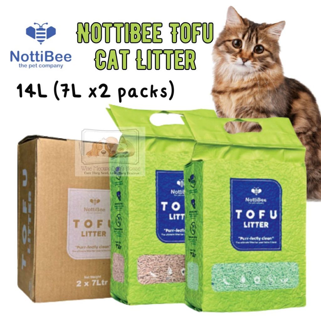 NottiBee Tofu Cat Litter High Quality Premium Tofu Litter For Cats ...