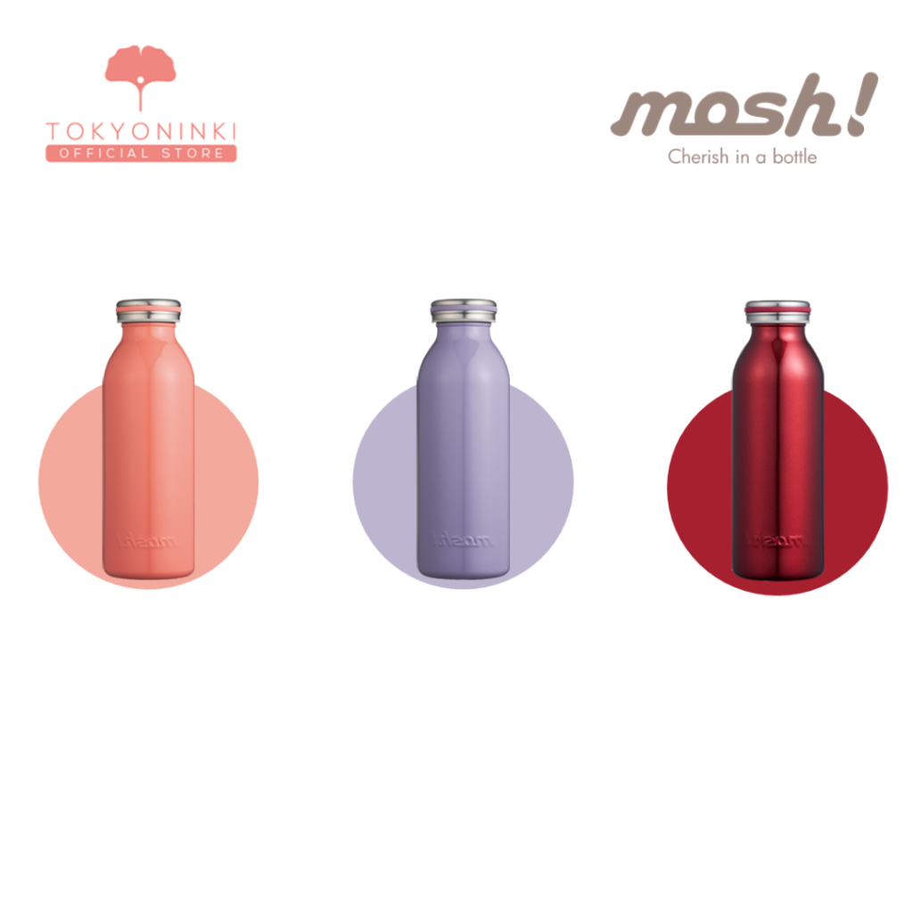 Mosh! Stainless Steel Milk Bottle Lightweight (450ml) | Shopee Malaysia