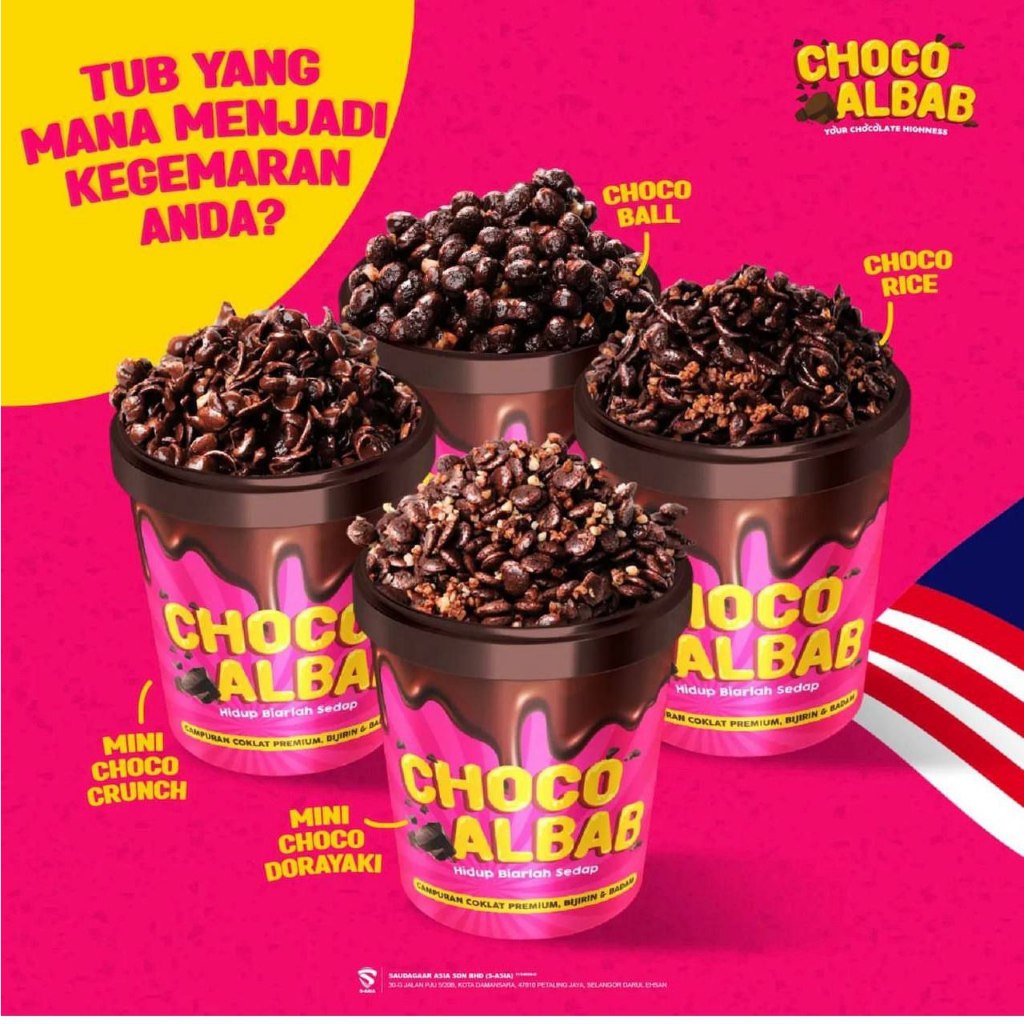 CHOCO ALBAB - PINK TUB CHOCO ALBAB | Shopee Malaysia