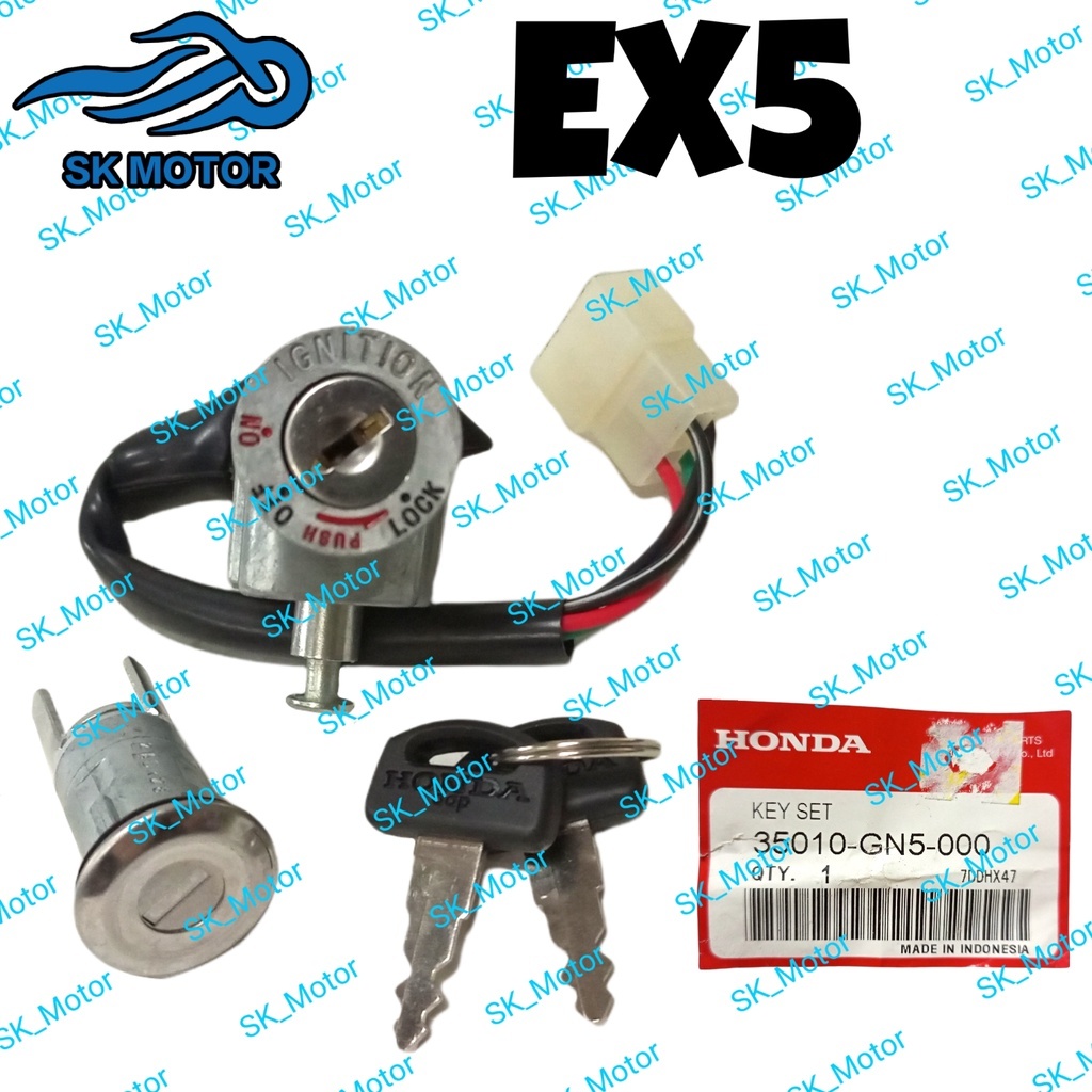 Honda EX5 High Power / EX5 DREAM 1 Original Ignition Main Switch / Full ...