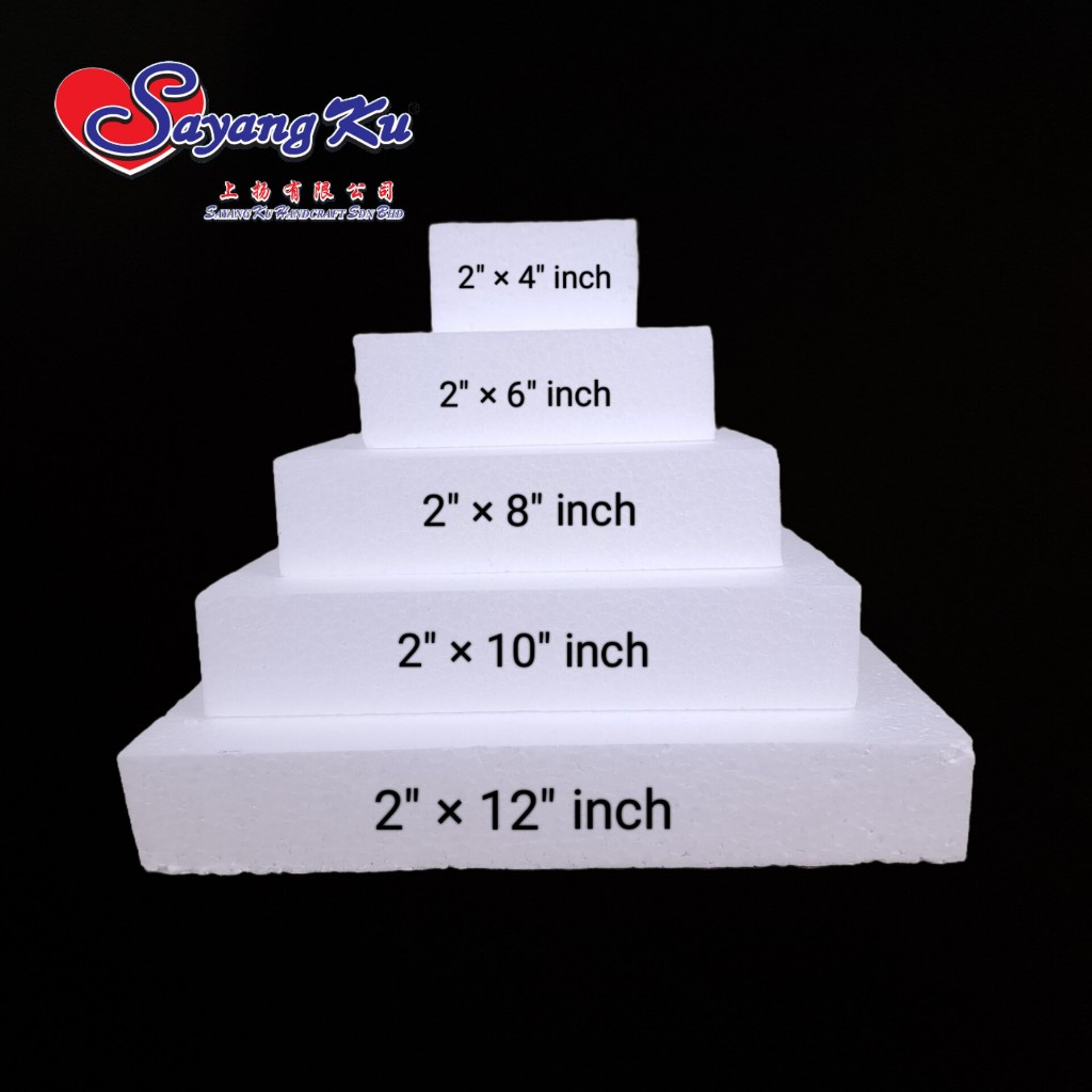 Polystyrene Poly Foam Bentuk Segi Empat / Gabus Hantaran / Square Shape ...