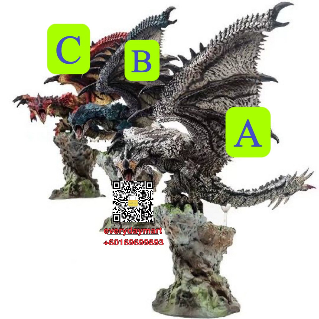 MONSTER HUNTER🔥MALE FIRE DRAGON SILVER RATHALOS🔥ACTION FIGURE TOYS ...