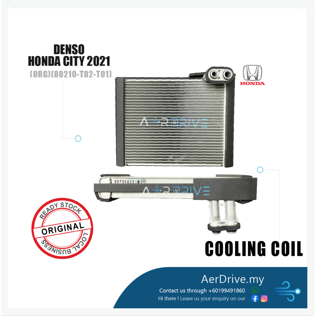 DENSO ORIGINAL HONDA CITY 2021 COOLING COIL 80210-T02-T01 | Shopee Malaysia