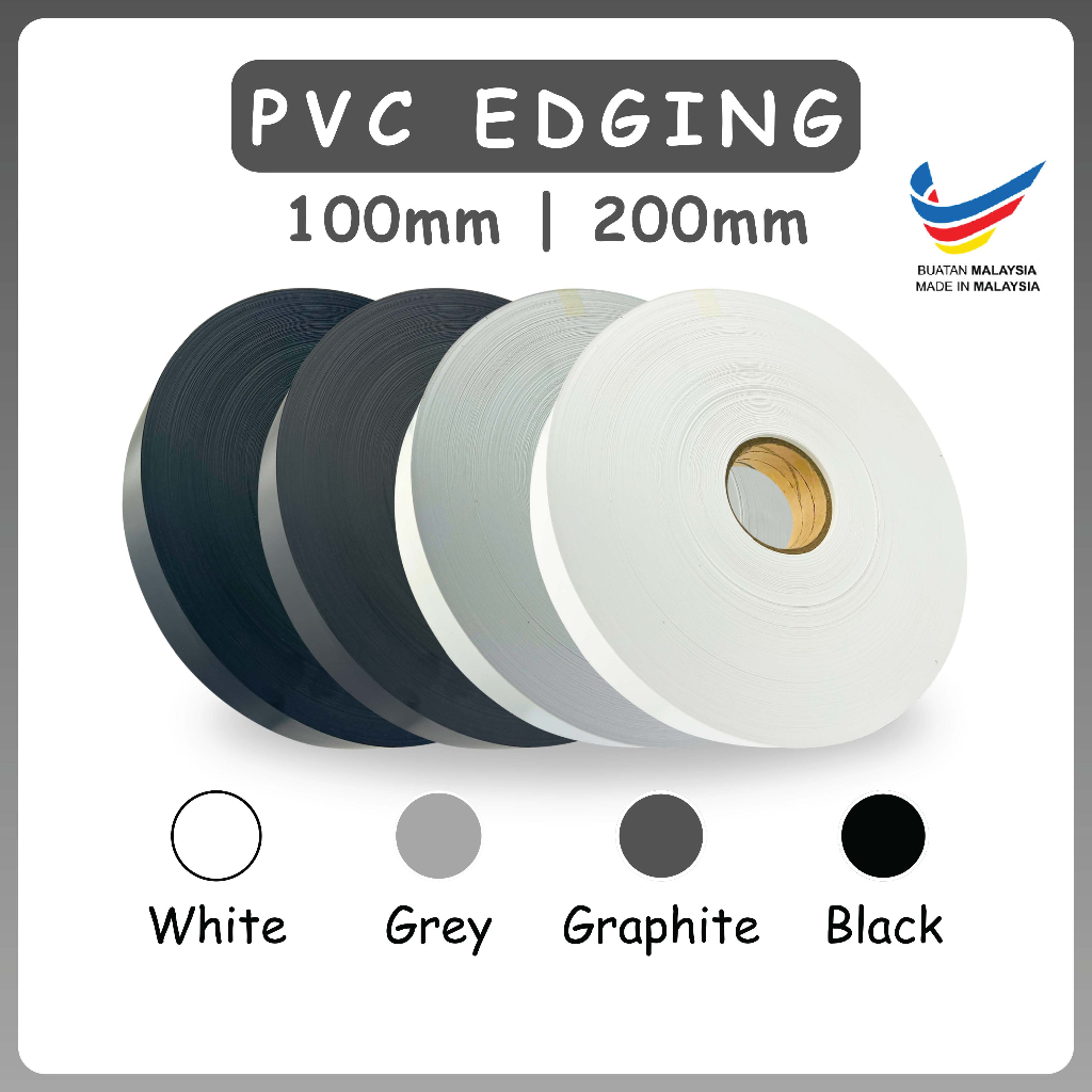 PVC Edging Banding Sisi Papan Kulit Papan Pagar Hijau Dawai (22mm/25mm ...