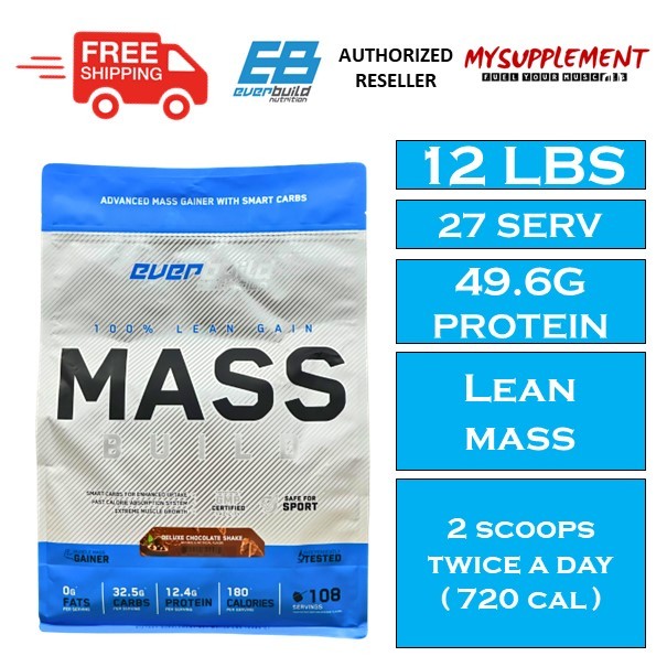 Everbuild Nutrition Mass Build 12lbs | Shopee Malaysia