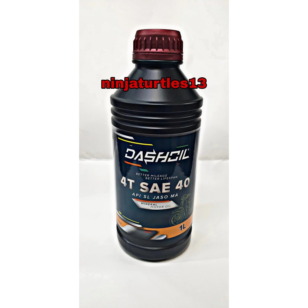 DashOil 4T SAE40 1L Mineral SL Motorcycle Engine Oil Minyak Hitam ...