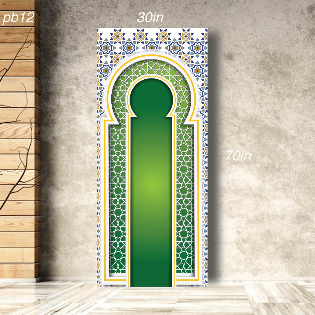 mihrab surau / islamic printboard / islamic pvcboard /dekor bilik solat ...