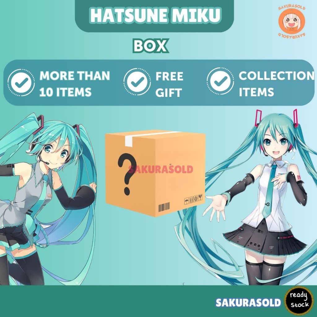 Hatsune Miku Gift Box Hatsune Miku Keychain Vocaloid Miku Stickers ...