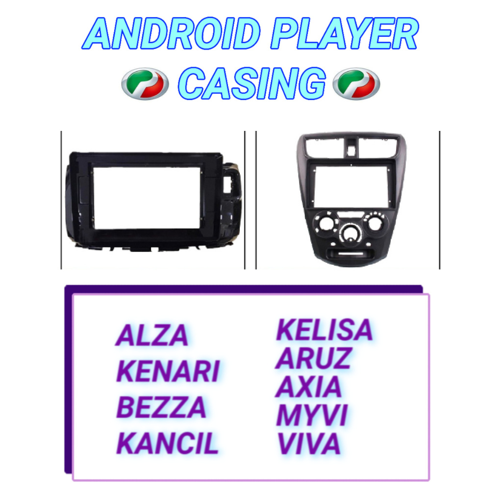 PERODUA Android Player Casing with Socket Alza/Axia/Aruz/Bezza/Myvi ...