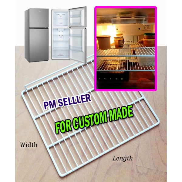 (100-110 cm )Custom Made Wire Shelf Peti Sejuk /Rack /Shelving ...