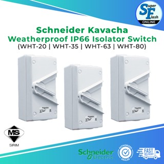 Schneider Kavacha Weatherproof IP66 3Pole Isolator Switch White (20A/35A/63A/80A) | Shopee Malaysia