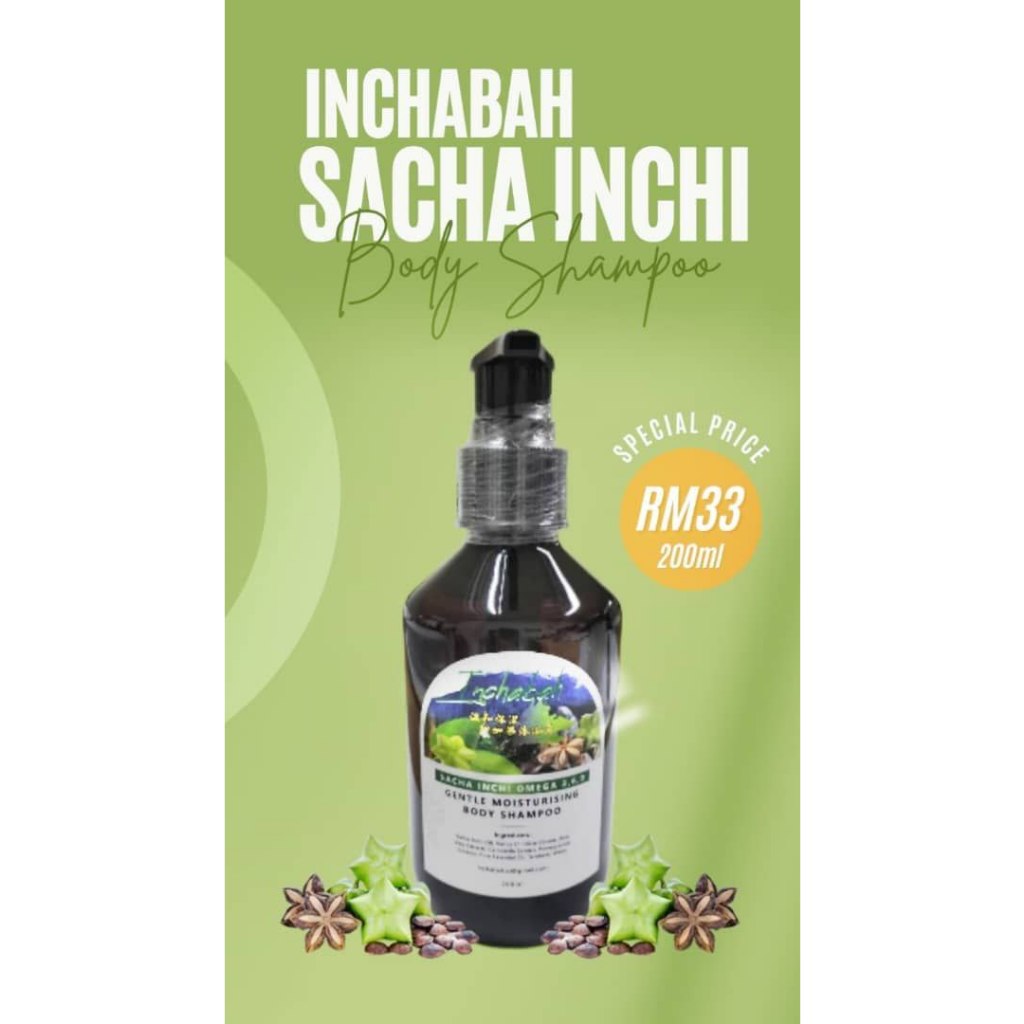 SABAH) READY STOCK*** INCHABAH Sacha Inchi Gentle Moisturising Body ...