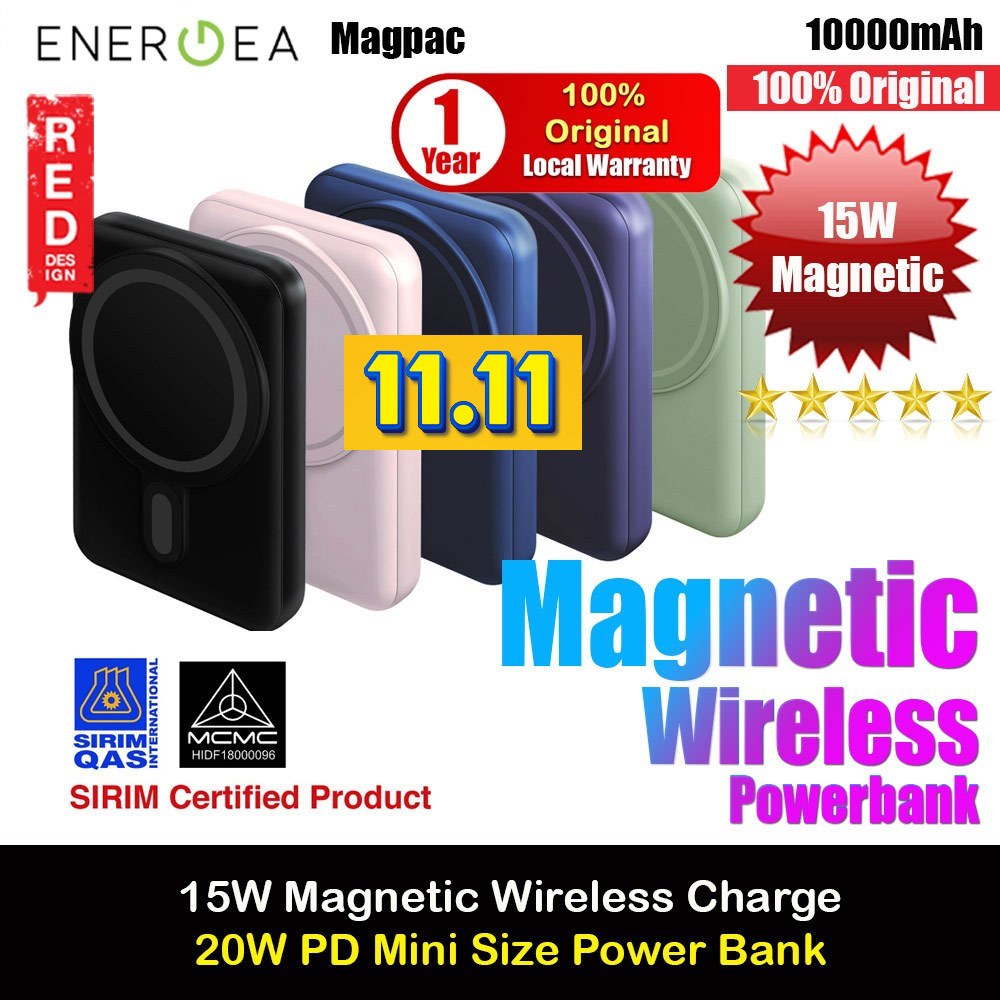 Energea Magpac Mini Magnetic Wireless Charging Powerbank 15W Max 20W ...