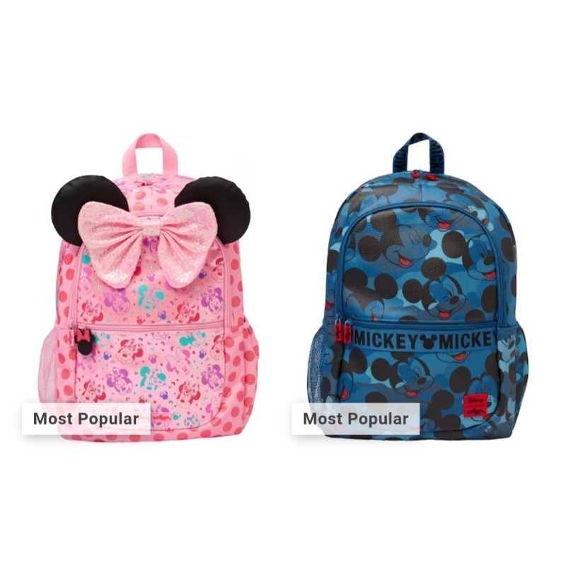 Smiggle Disney Mickey & Minnie Mouse Classic Backpack (7yo+) | Shopee ...