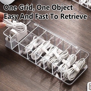 Transparent Acrylic Wire storage box / Cable Storage Box / Desktop ...