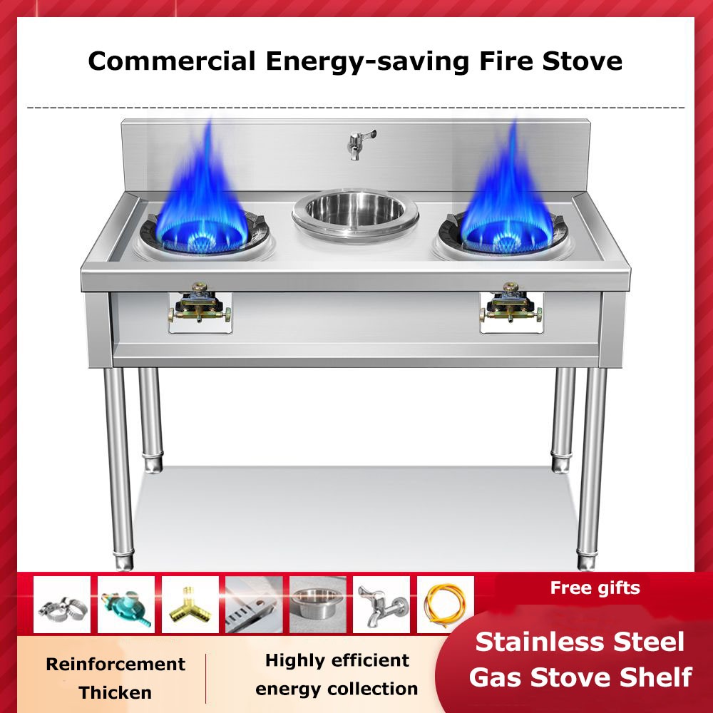 Stainless Steel Fire Stove Commercial Stove Single Double Stove Shelf ...