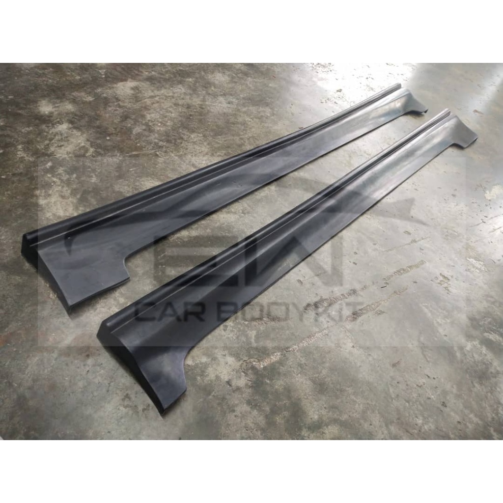 Saga FLX BLM Thai R3 Side Skirt Pu Bodykit Tepi Skirt Lip PU material ...