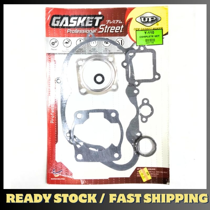 UP OVERHAUL GASKET COMPLETE SET YAMAHA Y110 Y110 SS2 GASKET ENGINE ...