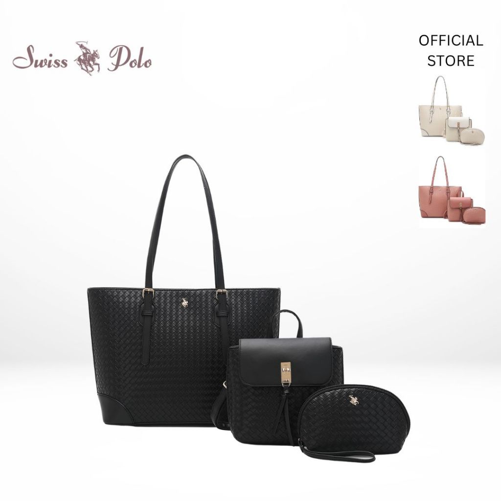 Swiss Polo Ladies 3 In 1 Tote Bag With Pouch - Multi Colour HKW 9930 ...