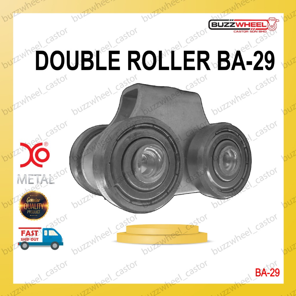 45MM'' BA-29 (45MM X 66MM X 30MM) METAL NON-CAP SLIDING GATE ROLLER ...