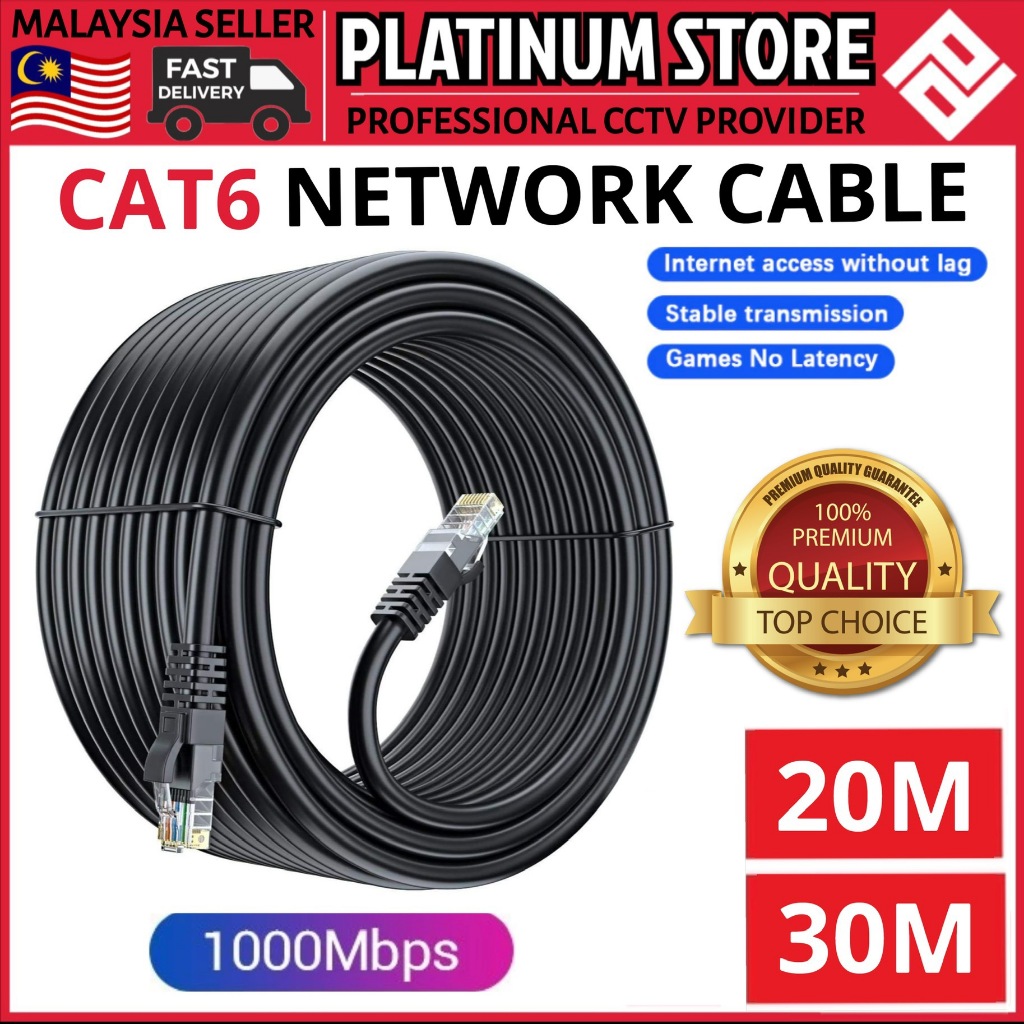 LAN Network Internet Cable CAT6 CAT 6 RJ45 Gigabit PATCH CORD Ethernet ...