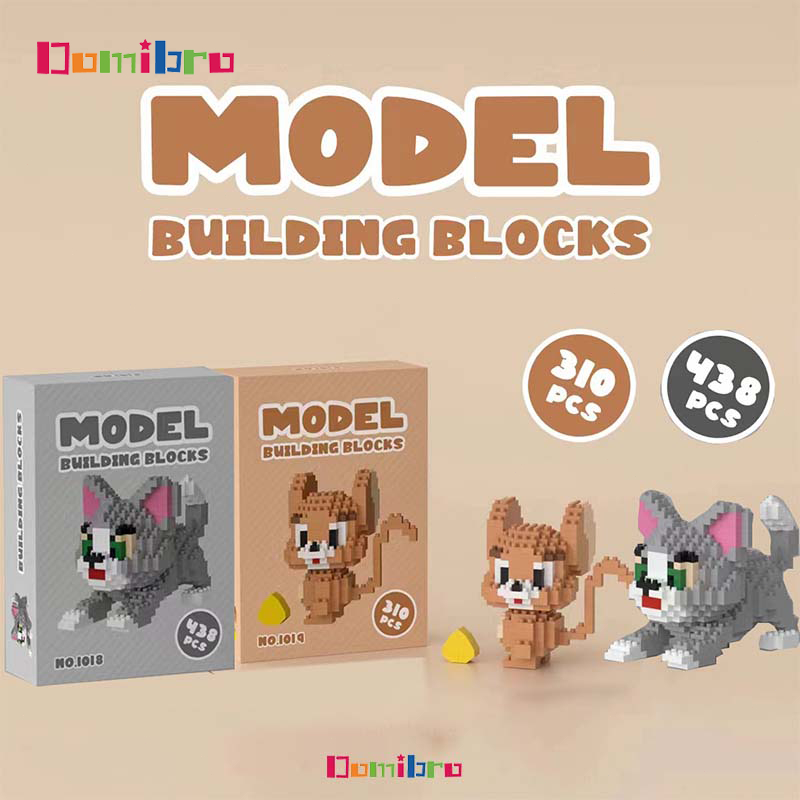 Mini Tom and Jerry Building Blocks Disney Cartoon Model Creative ...