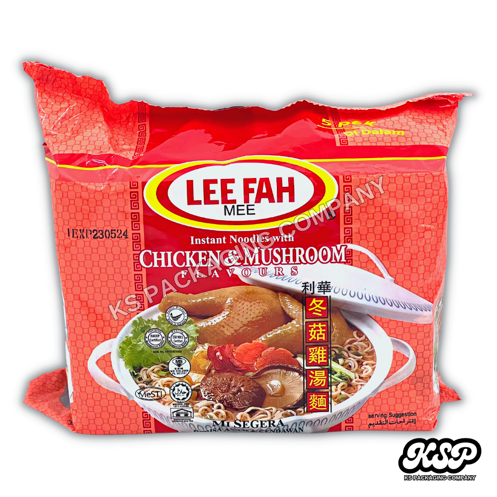 70g x 5pcs Lee Fah Mee Instant Noodle With Chicken & Mushroom Flavour ...