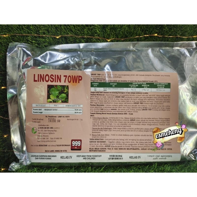 1kg Linosin 70WP Serbuk Bancuh Racun Kulat Bintik Daun Buah Hitam ...
