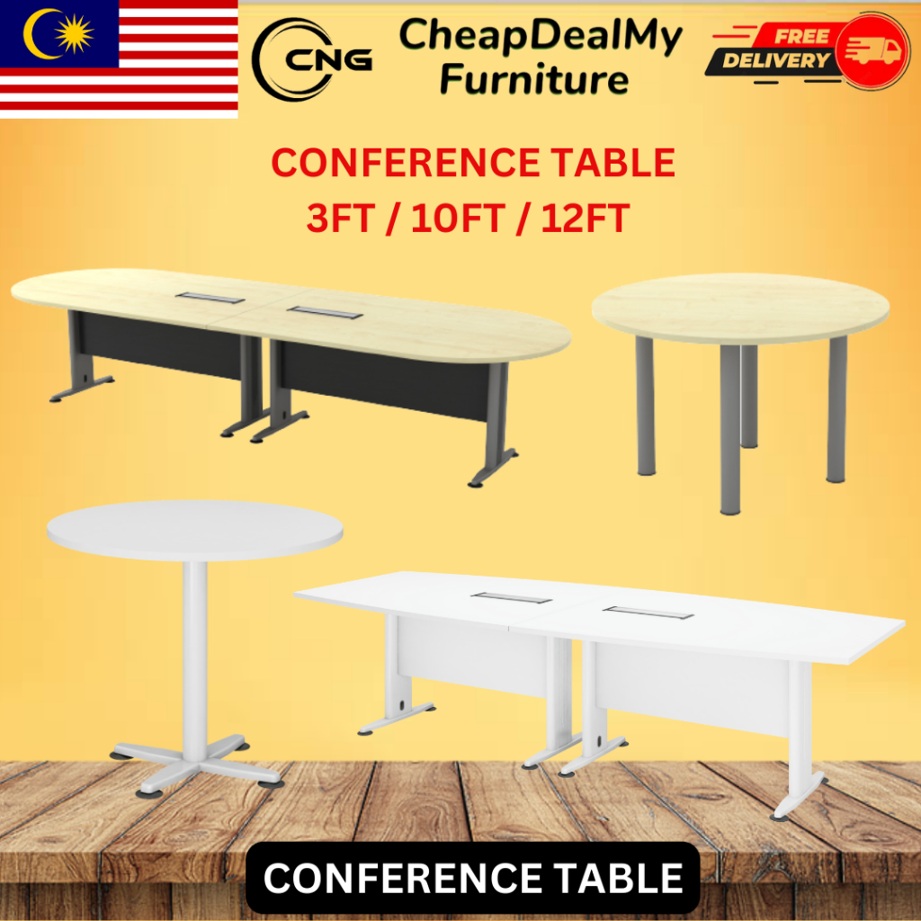 CheapDeal Conference Table With 2 Flipper Cover / Round Conference ...